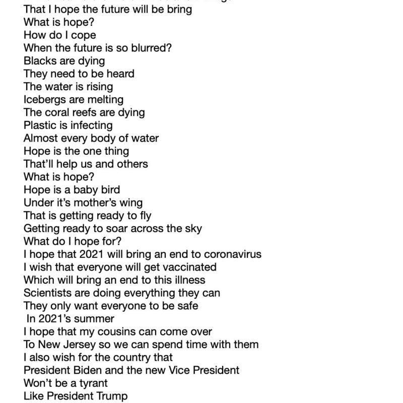 Poetry inspiration from Amanda Gorman | HudsonWay Immersion School